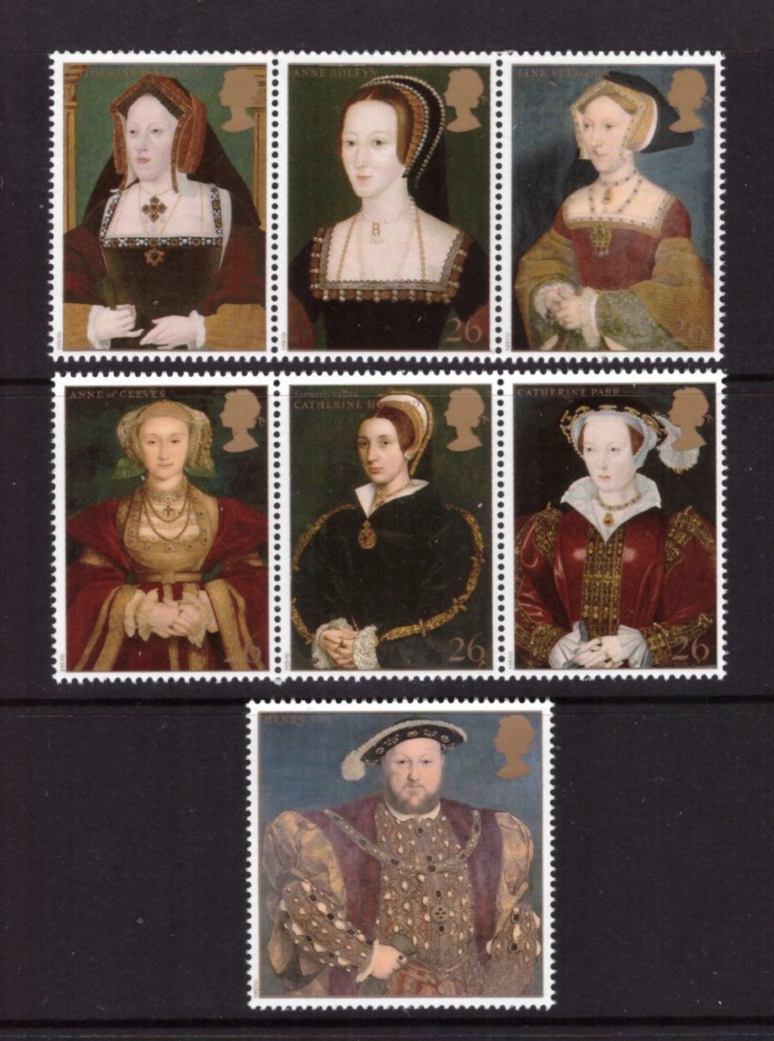 Great Britain 1997 King Henry VIII Set Stamps MNH for Collection/art ...