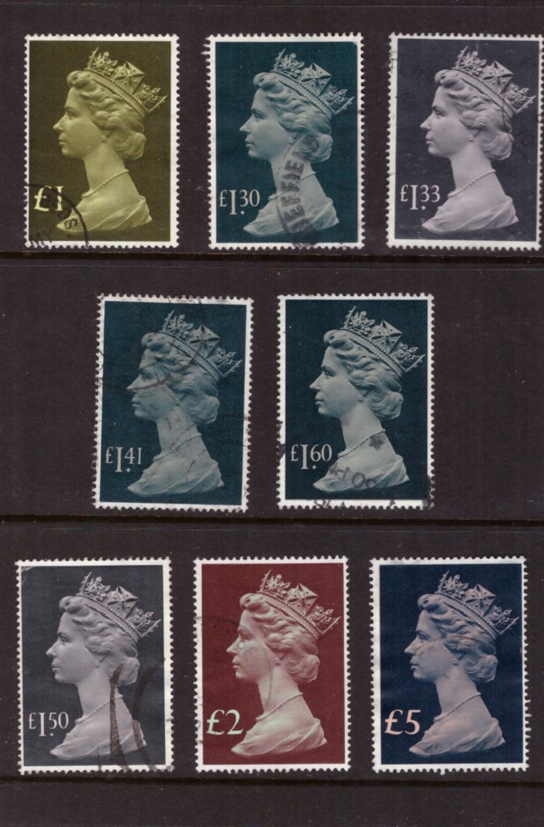 Great Britain 1977 Queen Elizabeth II Full Set Used Stamps for ...
