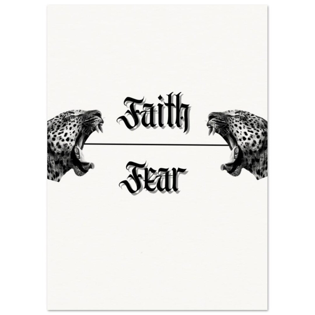 Faith Over Fear Poster - Etsy