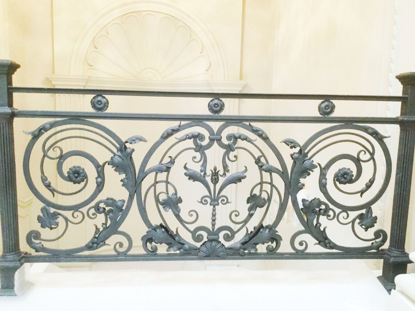 Custom Forged Railings for Stairs, Wrought Iron Railings Classic Style ...