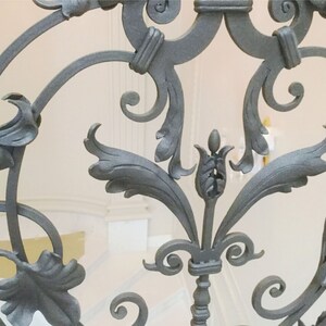 Custom Forged Railings for Stairs Classic Style, Wrought Iron Railings ...