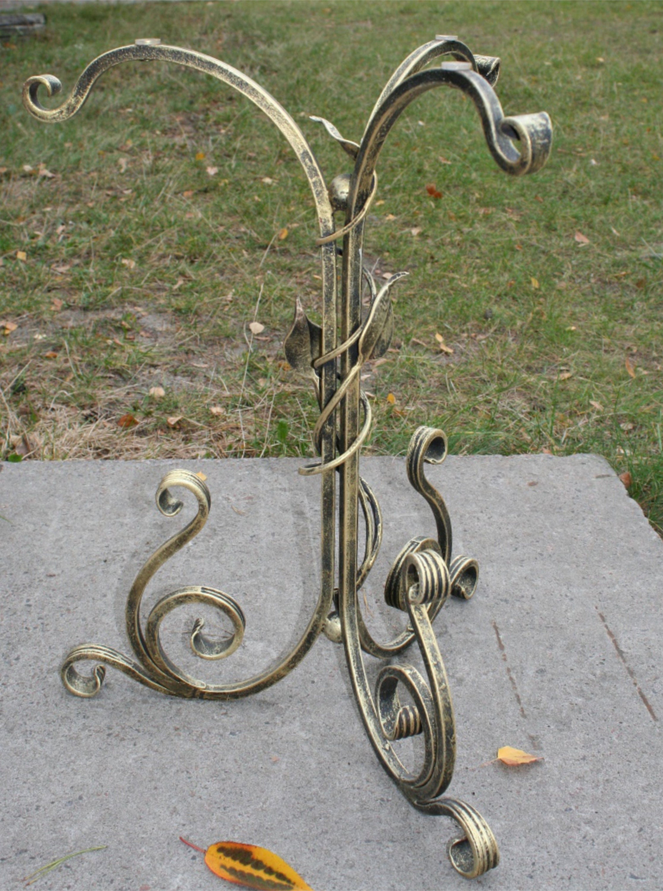 Hand Forged Table , Wrought Iron Table , Garden Table , Unique Table ...