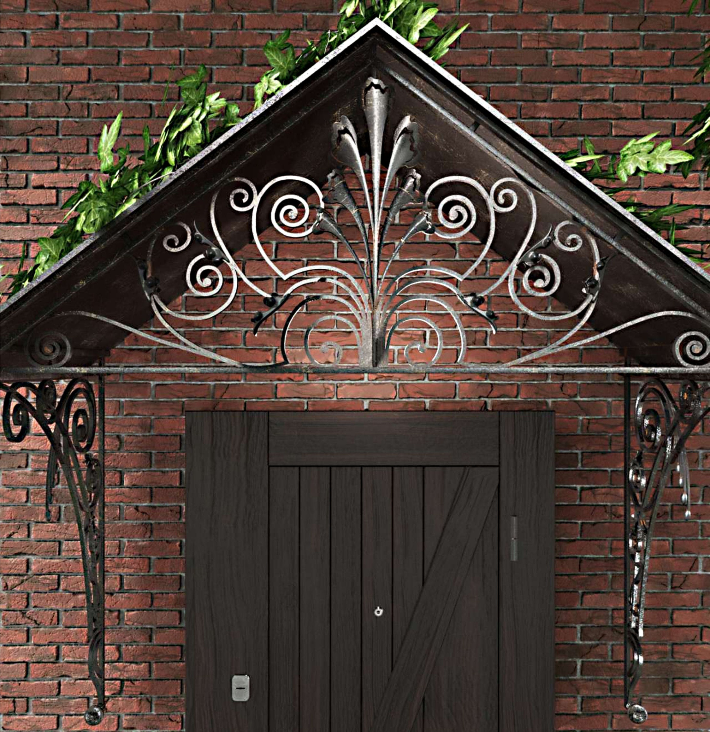 Beautiful Handmade Forged Entrance Canopies, Wrought Iron Entrance ...