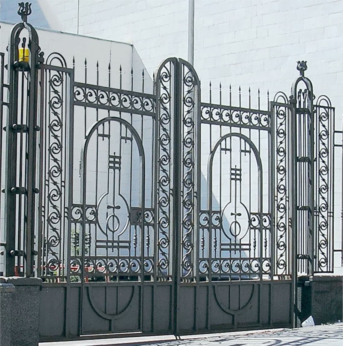 Custom Wrought Iron Gates Outdoor, Forged Gates, Unique Handmade ...