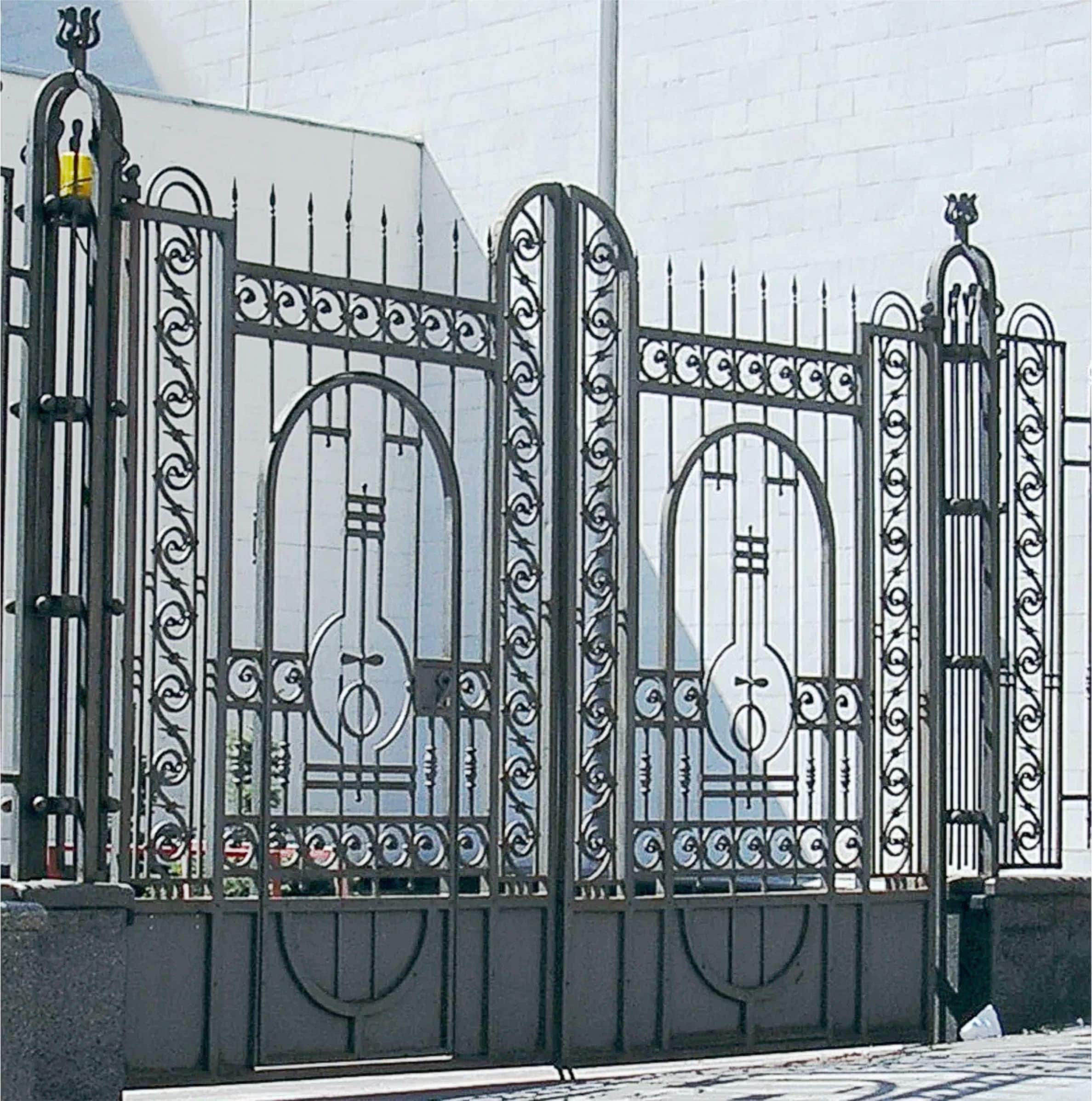Custom Wrought Iron Gates Outdoor, Forged Gates, Unique Handmade ...