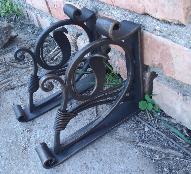 Decorative Steel Brackets, 2 Pcs - Etsy