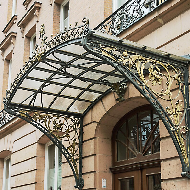 Modern Wrought Iron Canopies. Stunningly Beautiful Options for Forged ...