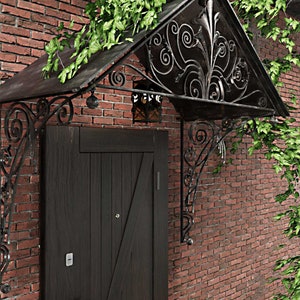 Beautiful Handmade Forged Entrance Canopies, Wrought Iron Entrance ...
