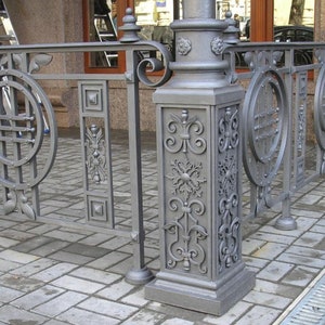Custom Wrought Iron Balcony Railings, Forged Stair Railing, Wrought ...