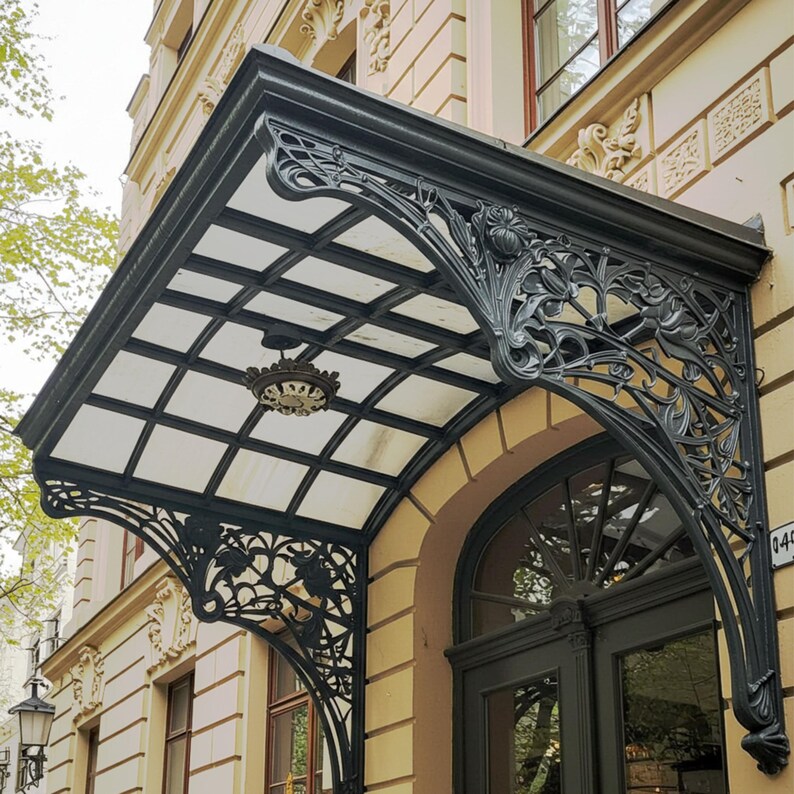 Modern Wrought Iron Canopies. Stunningly Beautiful Options for Forged ...