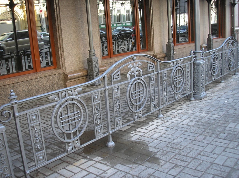 Custom Wrought Iron Balcony Railings, Forged Stair Railing, Wrought ...