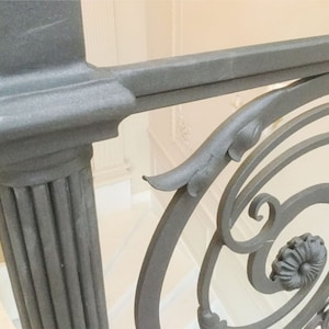 Custom Forged Railings for Stairs, Wrought Iron Railings Classic Style ...