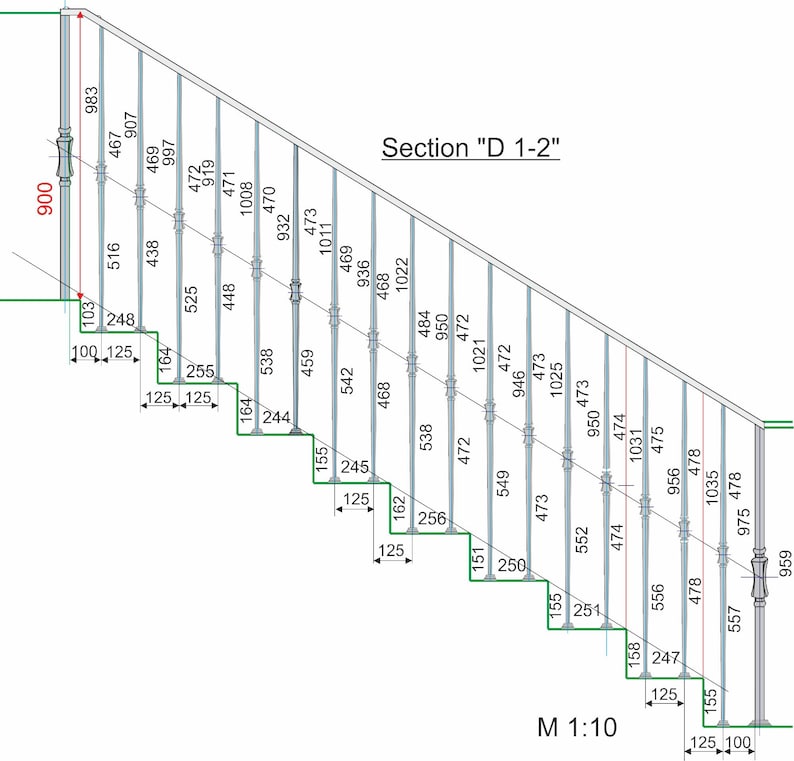 Custom Wrought Iron Stair Railing, Wrought Iron Balusters, Wrought Iron ...