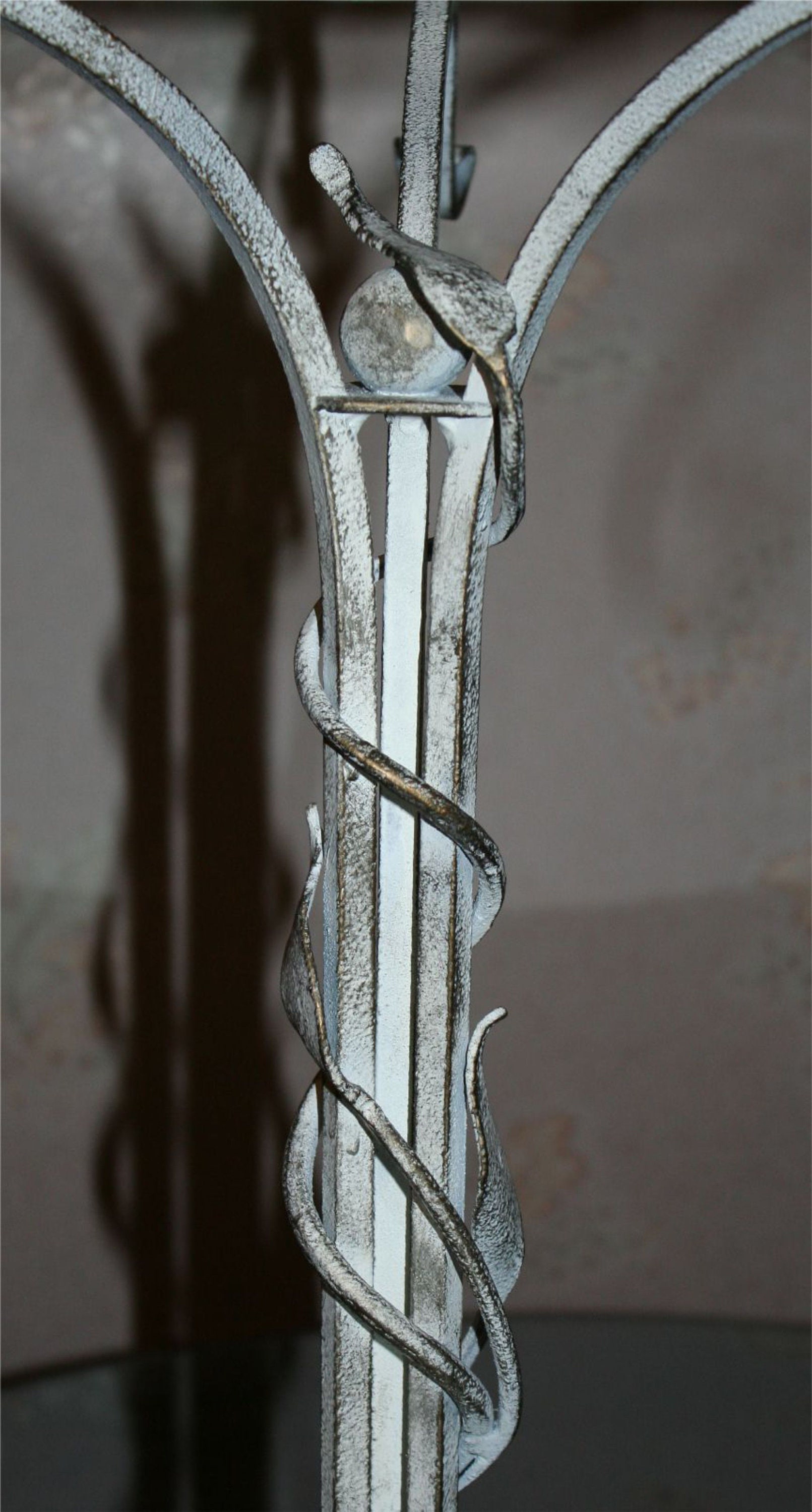 Hand Forged Table , Wrought Iron Table , Garden Table , Unique Table ...