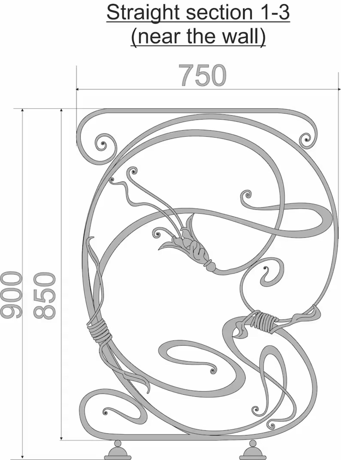 Forged Railings for Stairs, Wrought Iron Railings, Custom Metal Railing ...