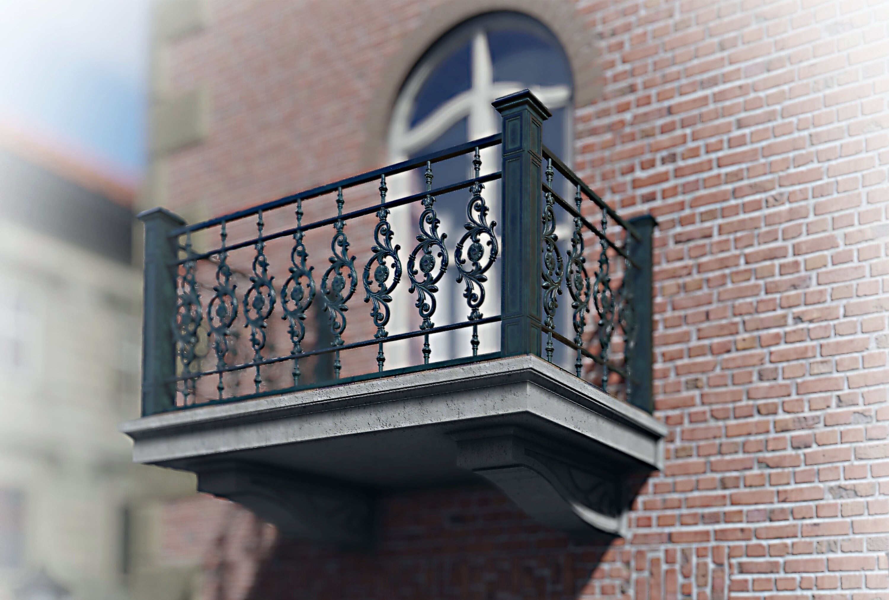 Metal Cast Balcony Railings, Cast Quality Beautiful Balusters, Price ...