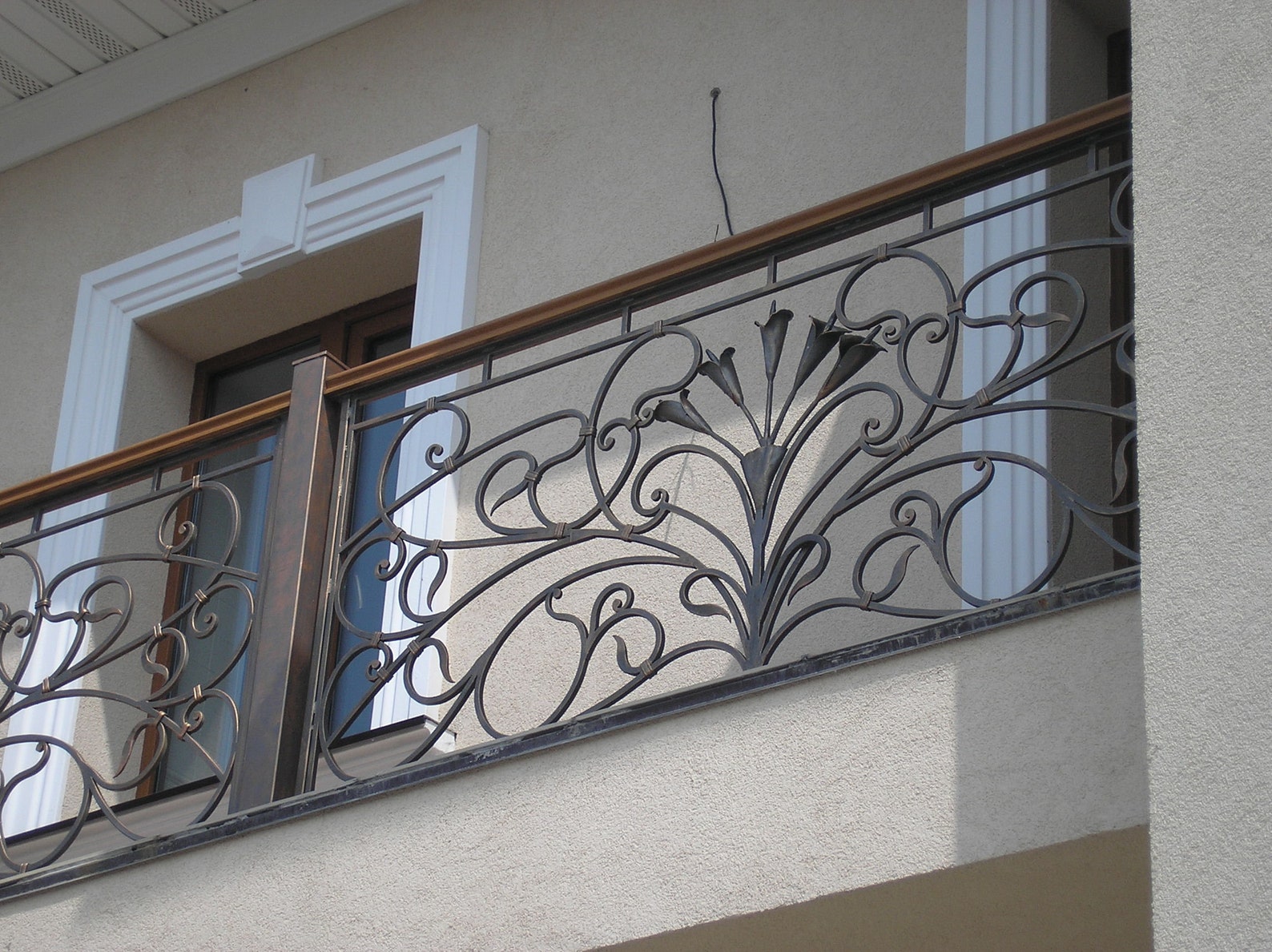 Custom Wrought Iron Balcony Railings, Forged Balcony Railings, Metal ...