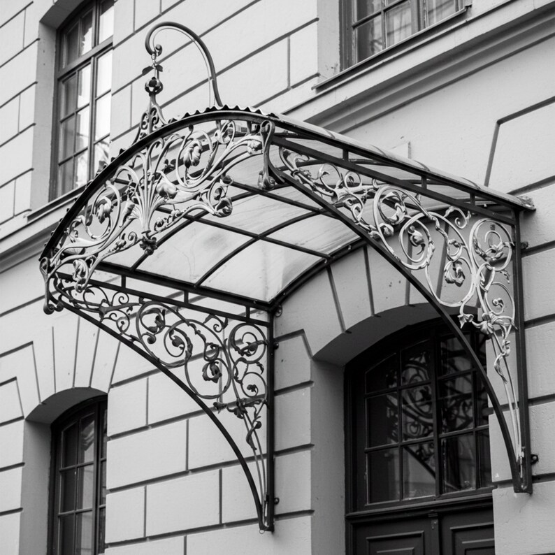 Modern Wrought Iron Canopies. Stunningly Beautiful Options for Forged ...