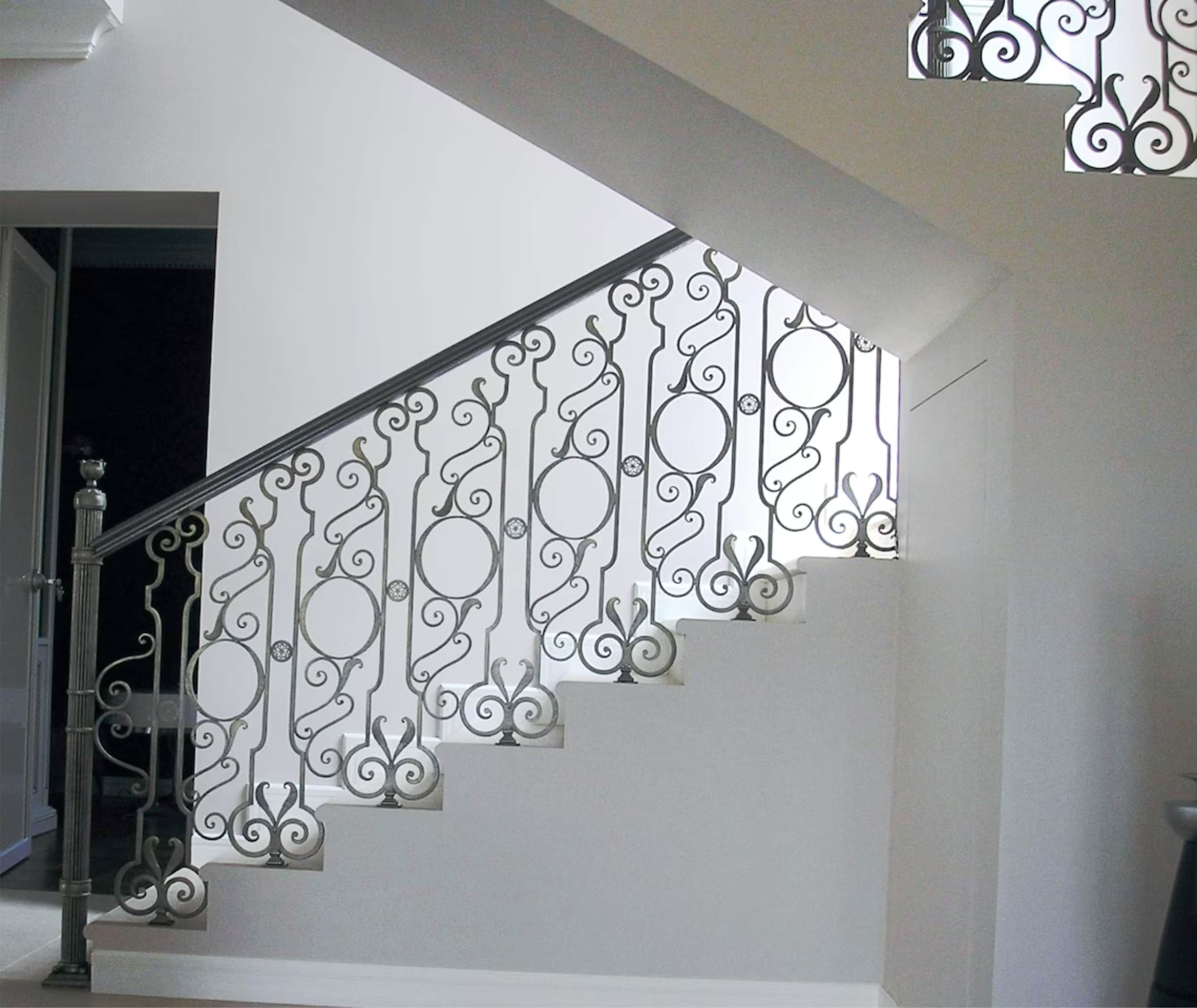 Custom Wrought Iron Railings Forged Railings for Stairs - Etsy UK