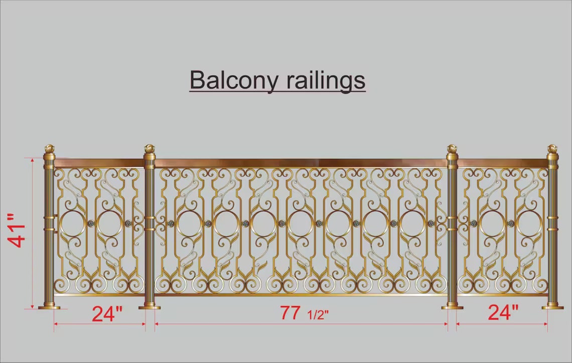 Custom Wrought Iron Railings Forged Railings for Stairs - Etsy UK