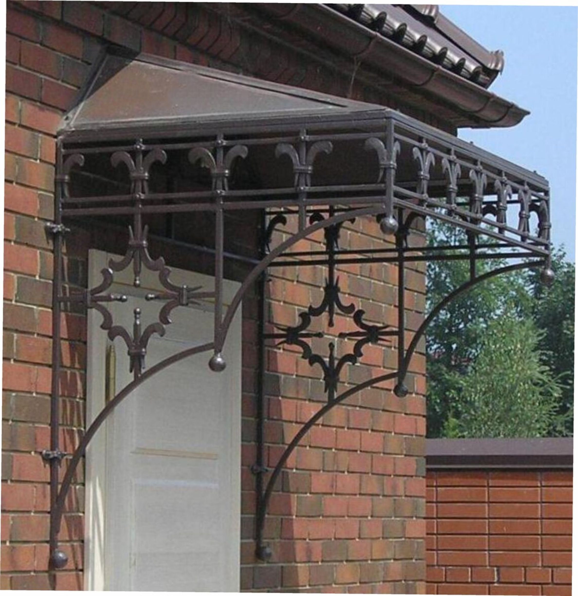 Wrought Iron Entrance Visor, Forged Awnings, Original Handmade Forged ...