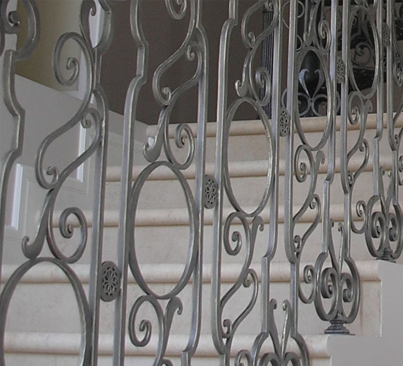Custom Wrought Iron Railings Forged Railings for Stairs - Etsy UK