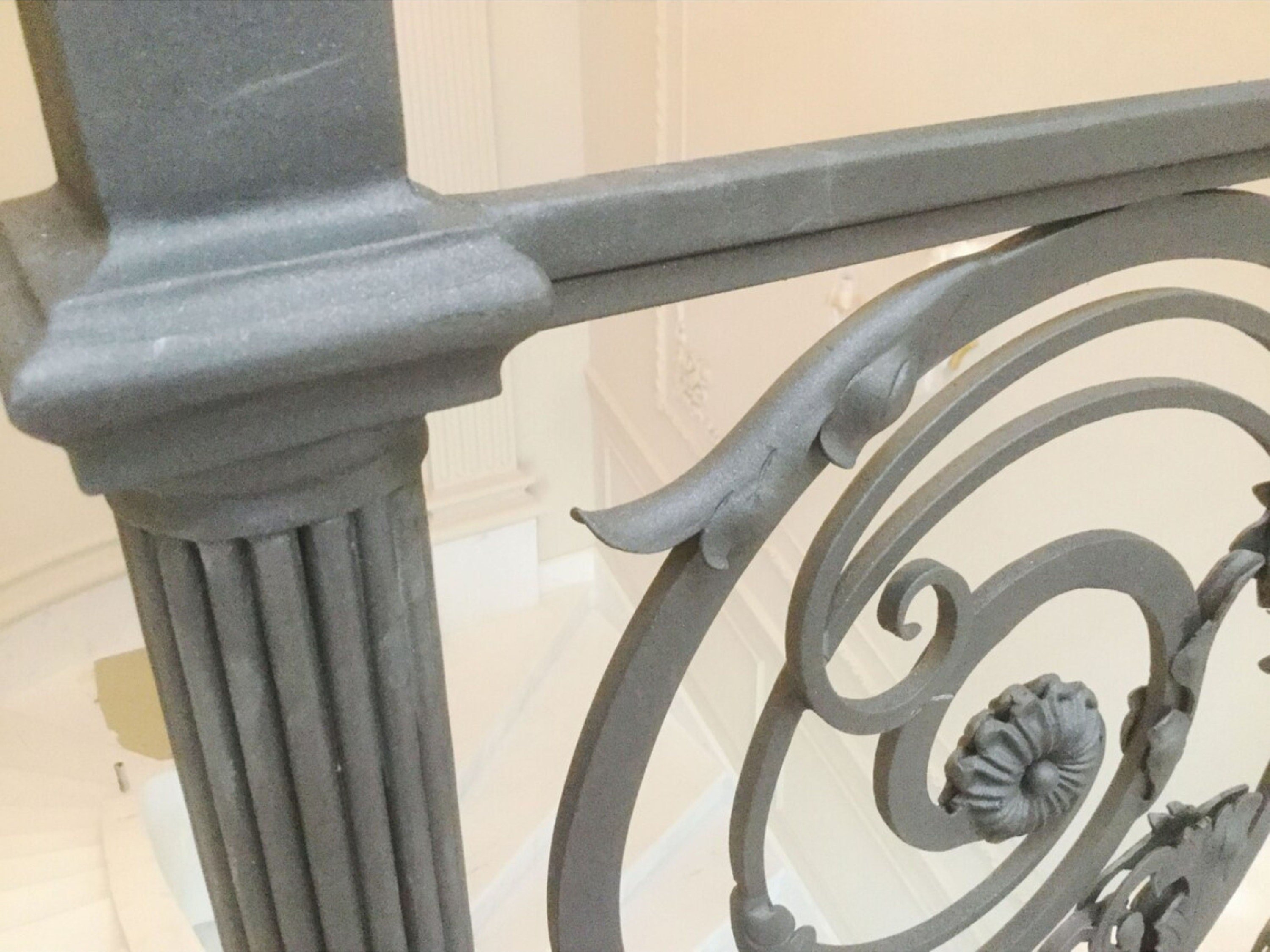 Custom Forged Railings for Stairs Classic Style Wrought Iron - Etsy