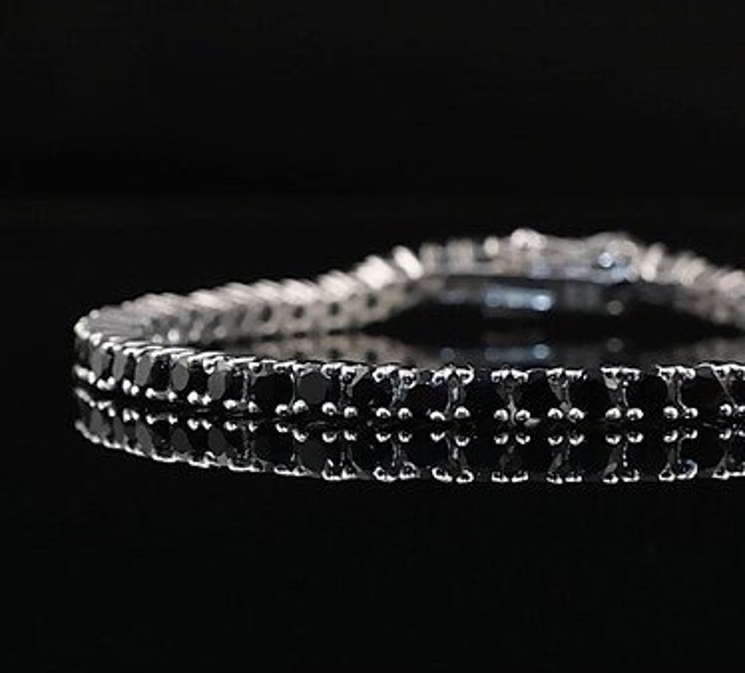 Unique Black Onyx Chain Bracelet Onyx Bridal Jewelry Wedding - Etsy