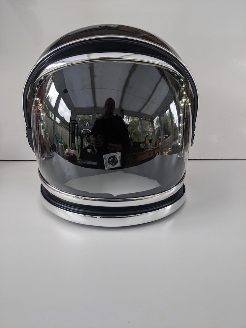 Deluxe Flip Visor Astronaut Helmet in White & Black - Etsy