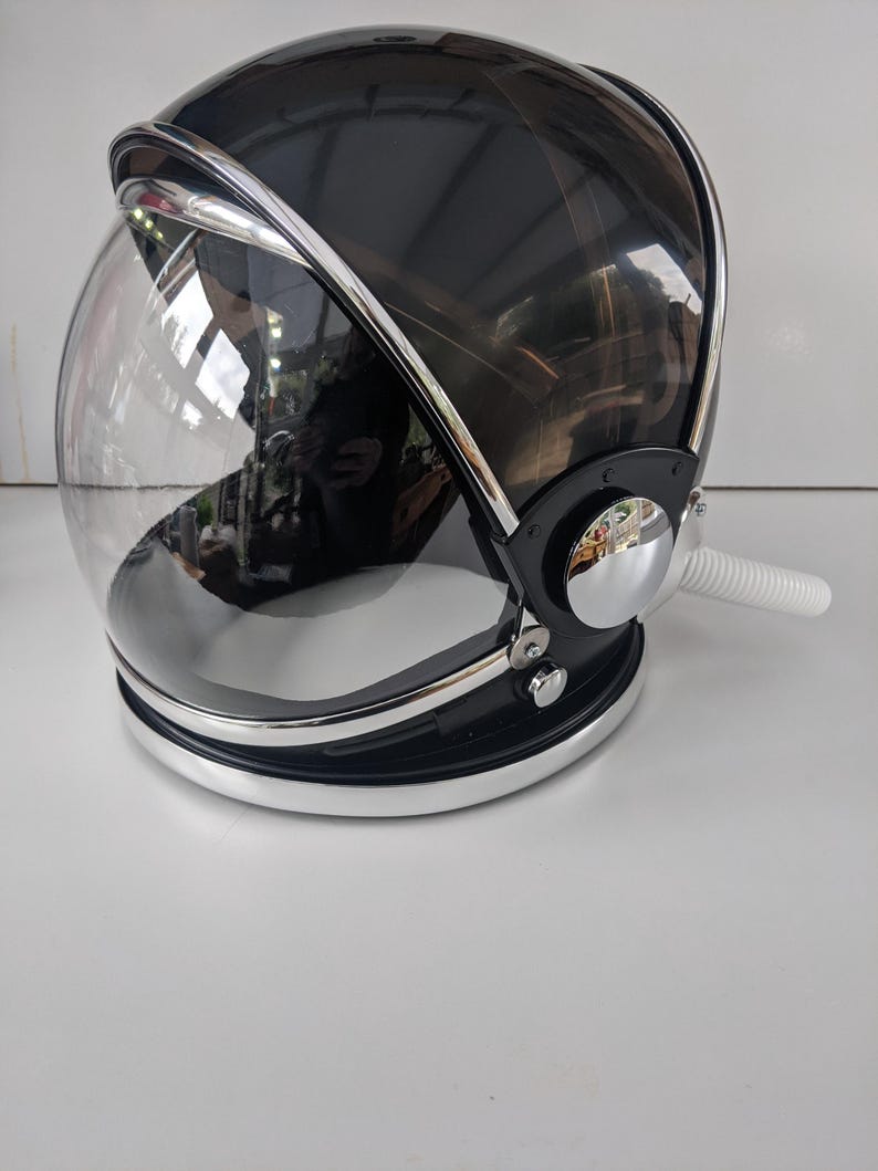 Deluxe Flip Visor Astronaut Helmet in White & Black - Etsy