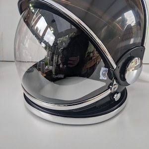 Deluxe Flip Visor Astronaut Helmet in White & Black - Etsy