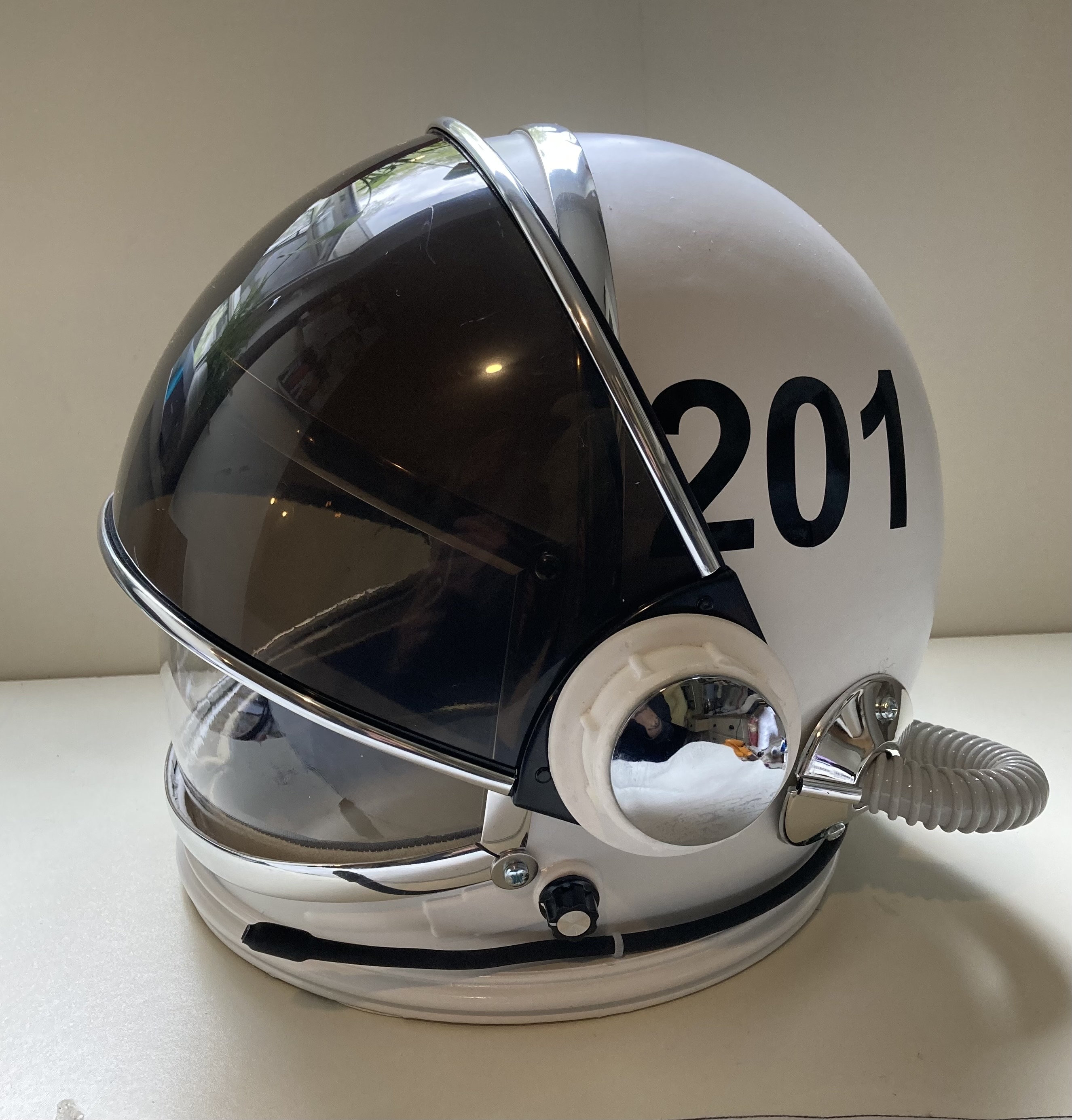 Deluxe Flip Visor Astronaut Helmet in White & Black - Etsy
