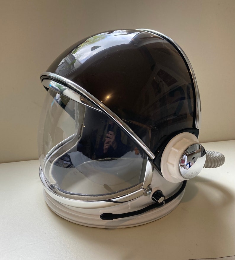 Deluxe Flip Visor Astronaut Helmet in White & Black - Etsy