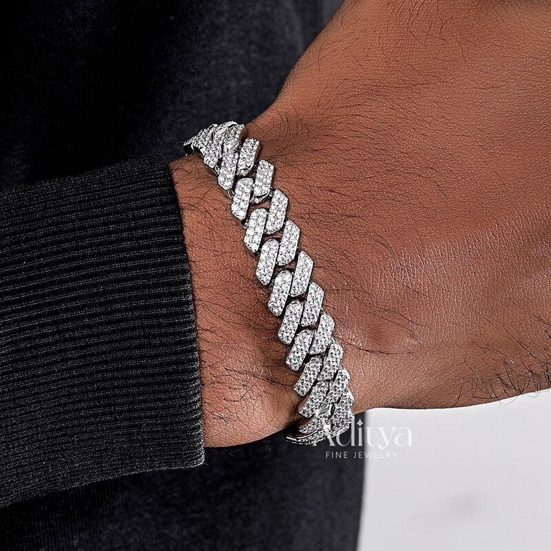 Iced Out Men Bracelet - Etsy