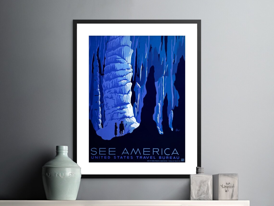 See America U.S. Travel Bureau Poster Created by the Works Progress ...
