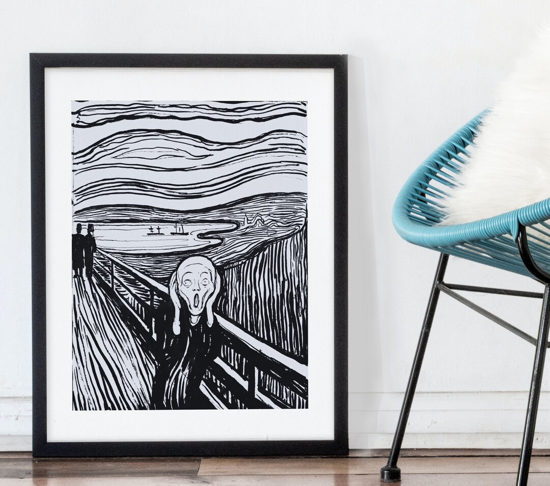 The Scream 1895 by Edvard Munch Museum-quality Poster unframed - Etsy