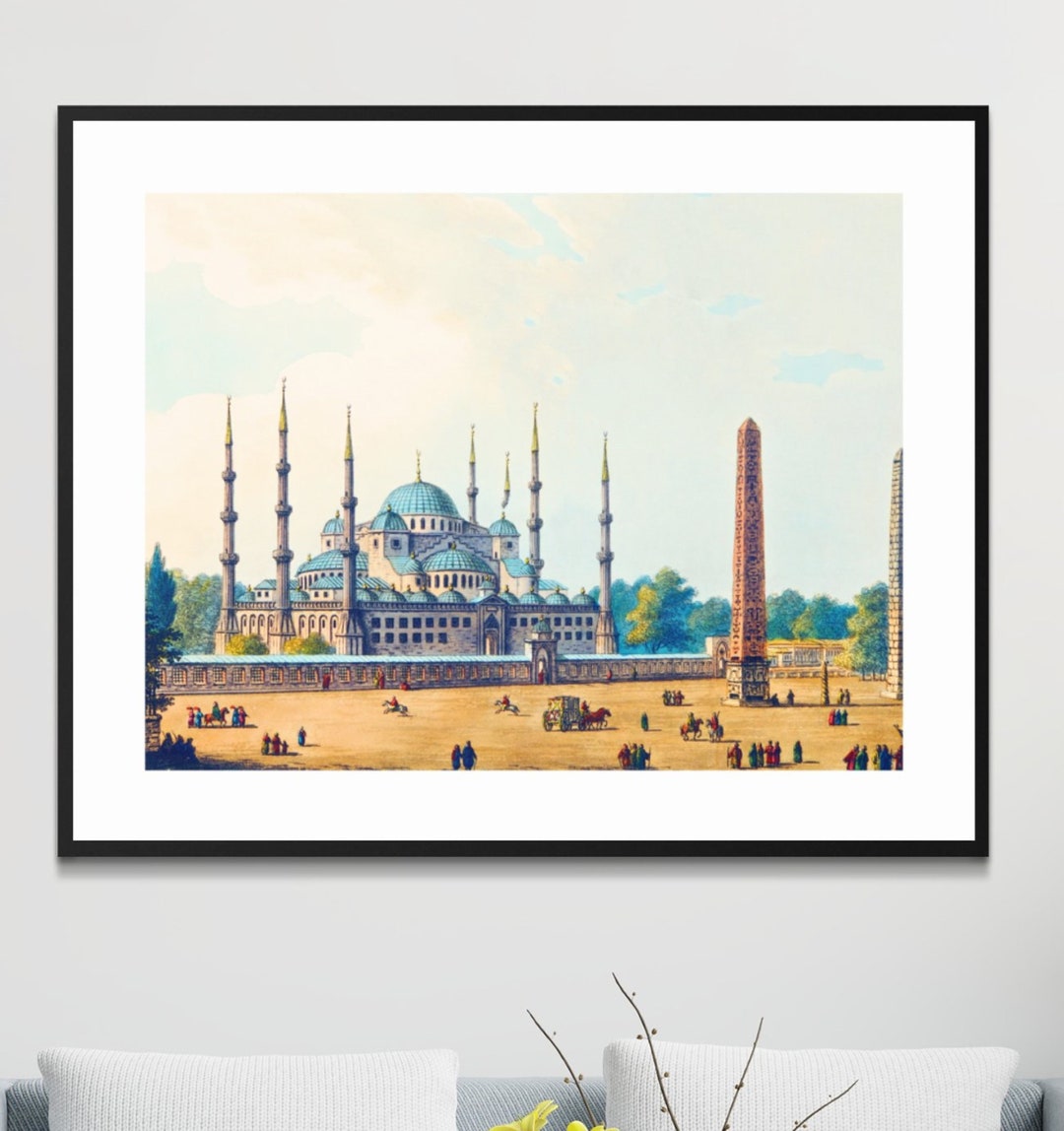 Mosque of Sultan Achmet From Views in the Ottoman Dominions 1810 by ...