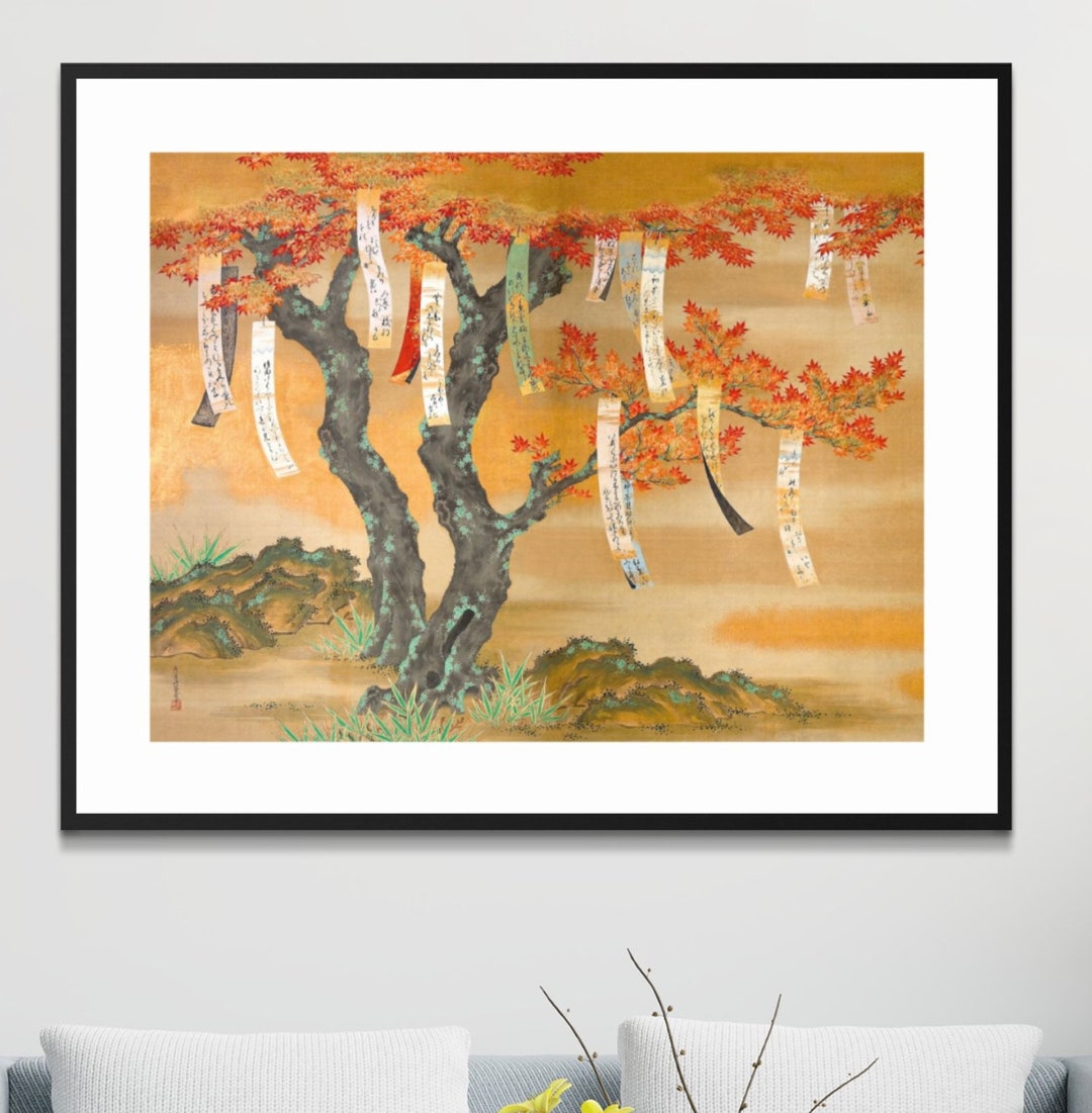 Japanese Autumn Maples With Poem Slips 16491686 by Tosa Mitsuoki Museum ...