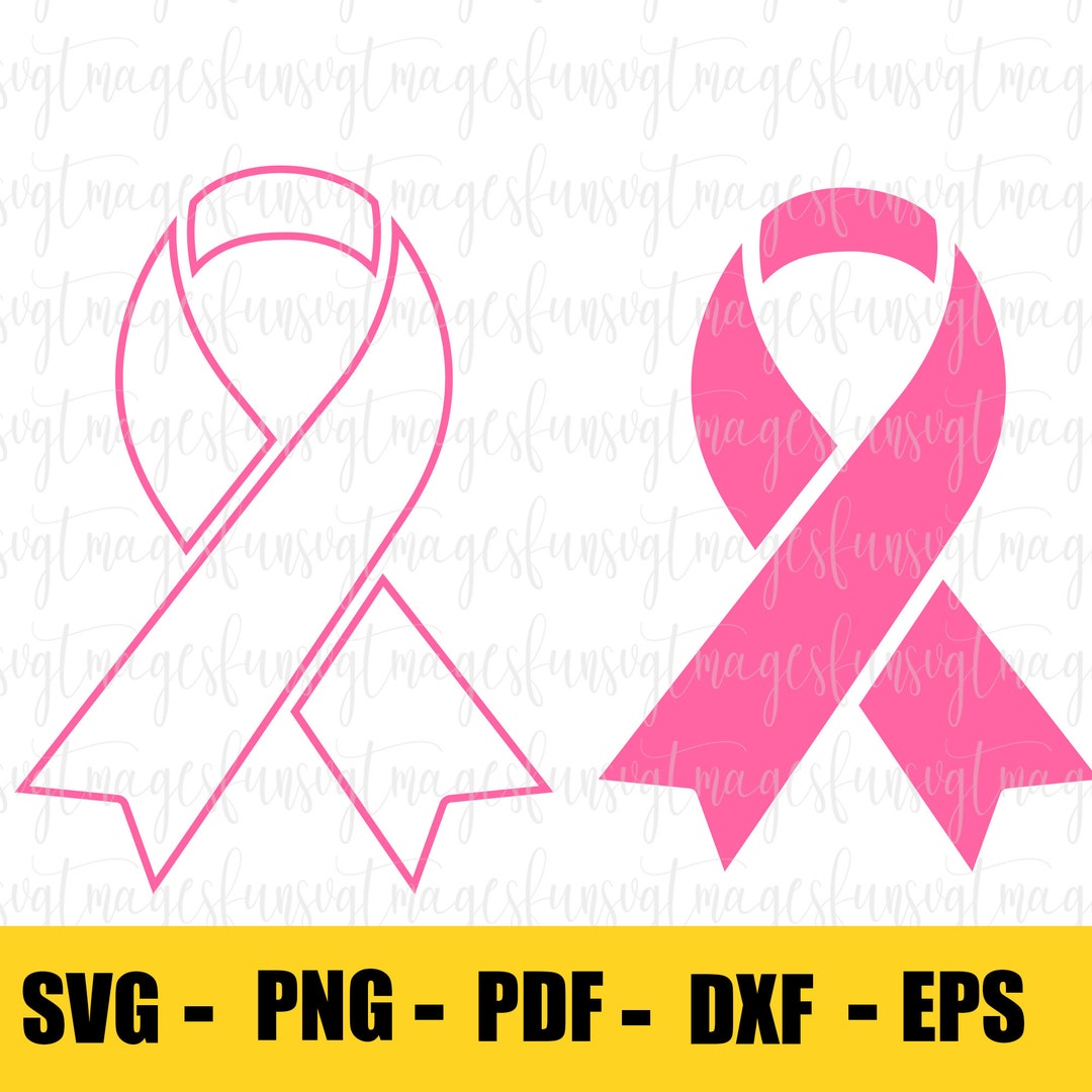AWARENESS RIBBON SVG, Ribbon Svg, Cancer Awareness Ribbon Svg, Pink ...