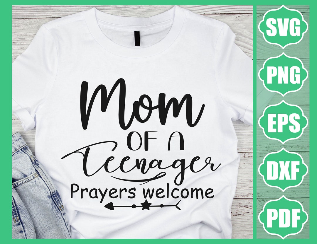 Teenager Mom Svg, Teenager Mom Png, Teenager Mom Bundle, Teenager Mom ...