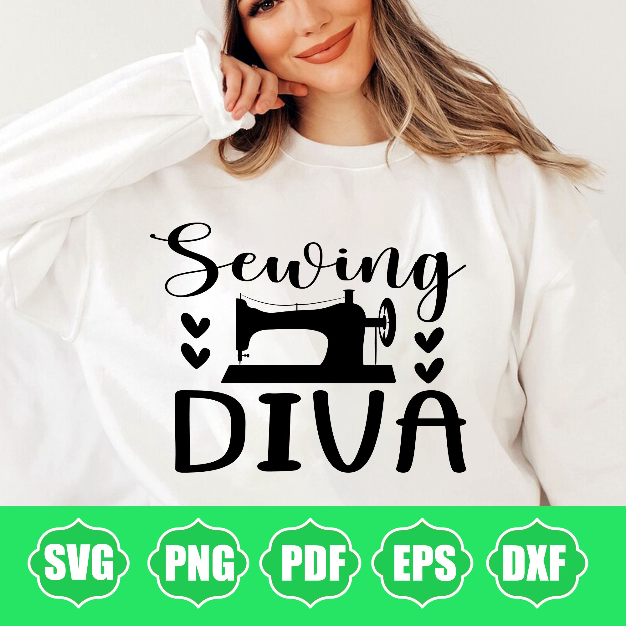 Sewing Diva Svg, Sewing Quotes Svg Sewing Machine Svg Sociopath Svg ...