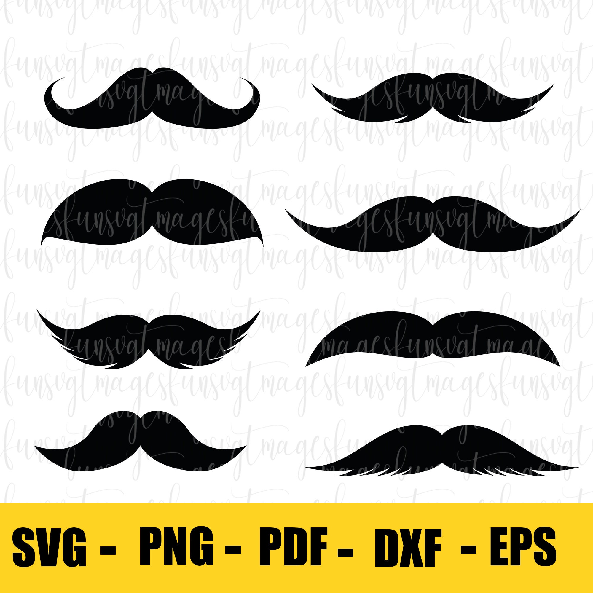 Bigote SVG, bigotes Svg, archivo de corte de bigote, imágenes ...