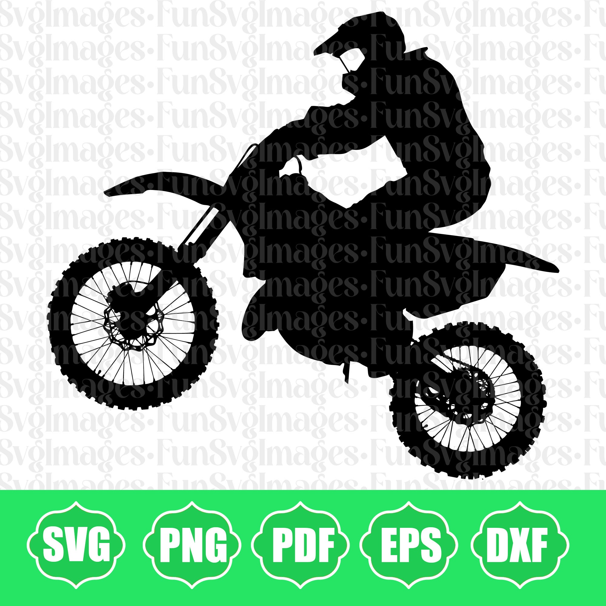 Motocross Rider Svg, Vector Cut File for Cricut, Silhouette, Pdf Png ...