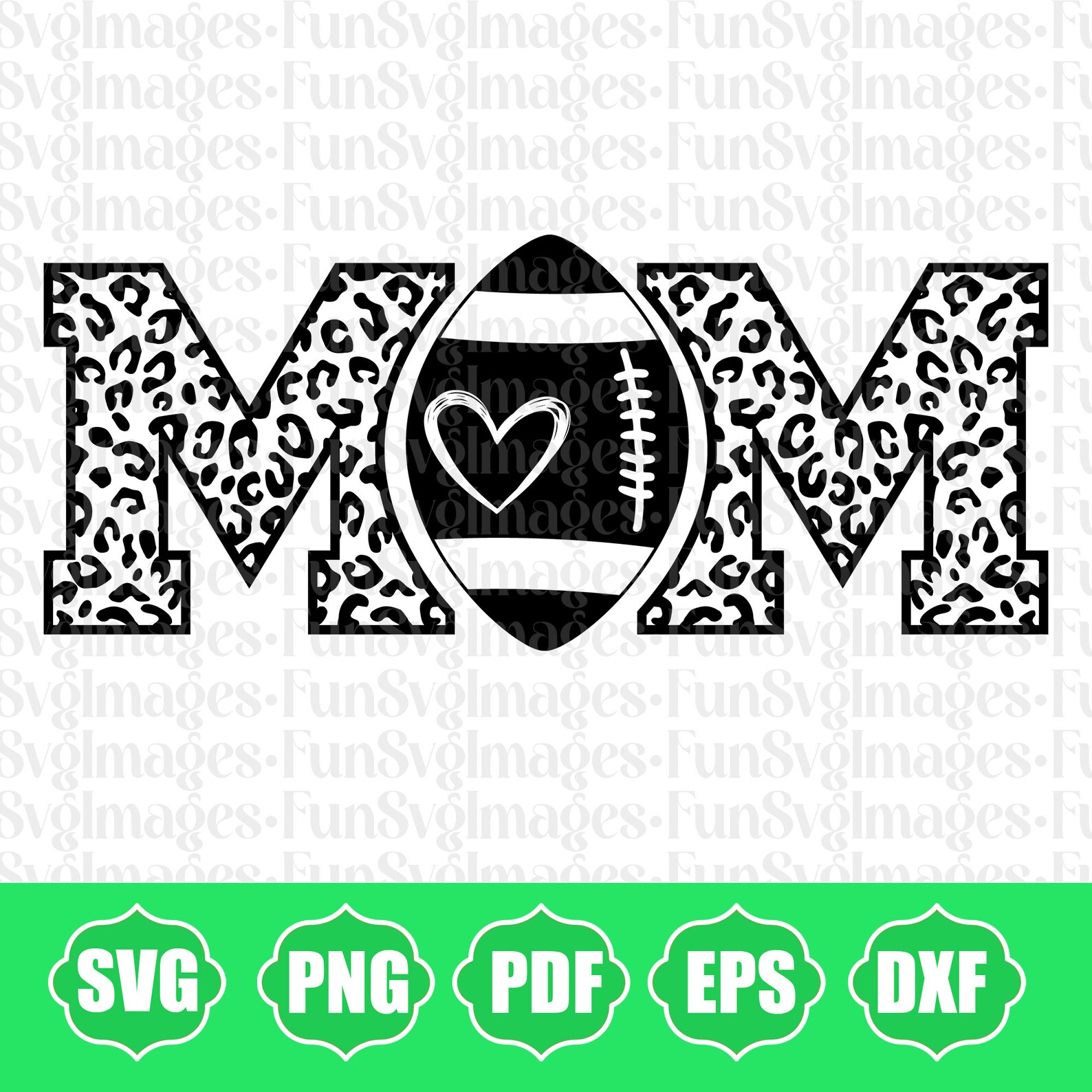 Football Mom Leopard Svg Football Mom SVG Football SVG - Etsy