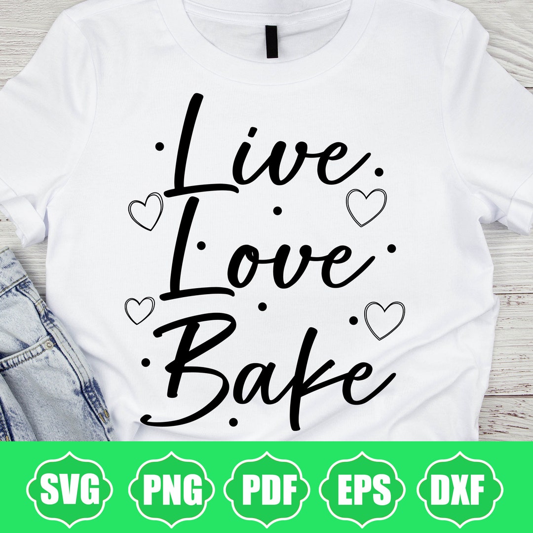 Live Love Bake Svg Kitchen Svg Potholder Svg Kitchen Cut - Etsy