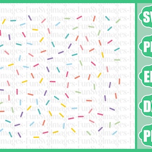 Sprinkle Pattern SVG, Confetti, Bakery, DXF, Donuts, Cookie, Sprinkles ...