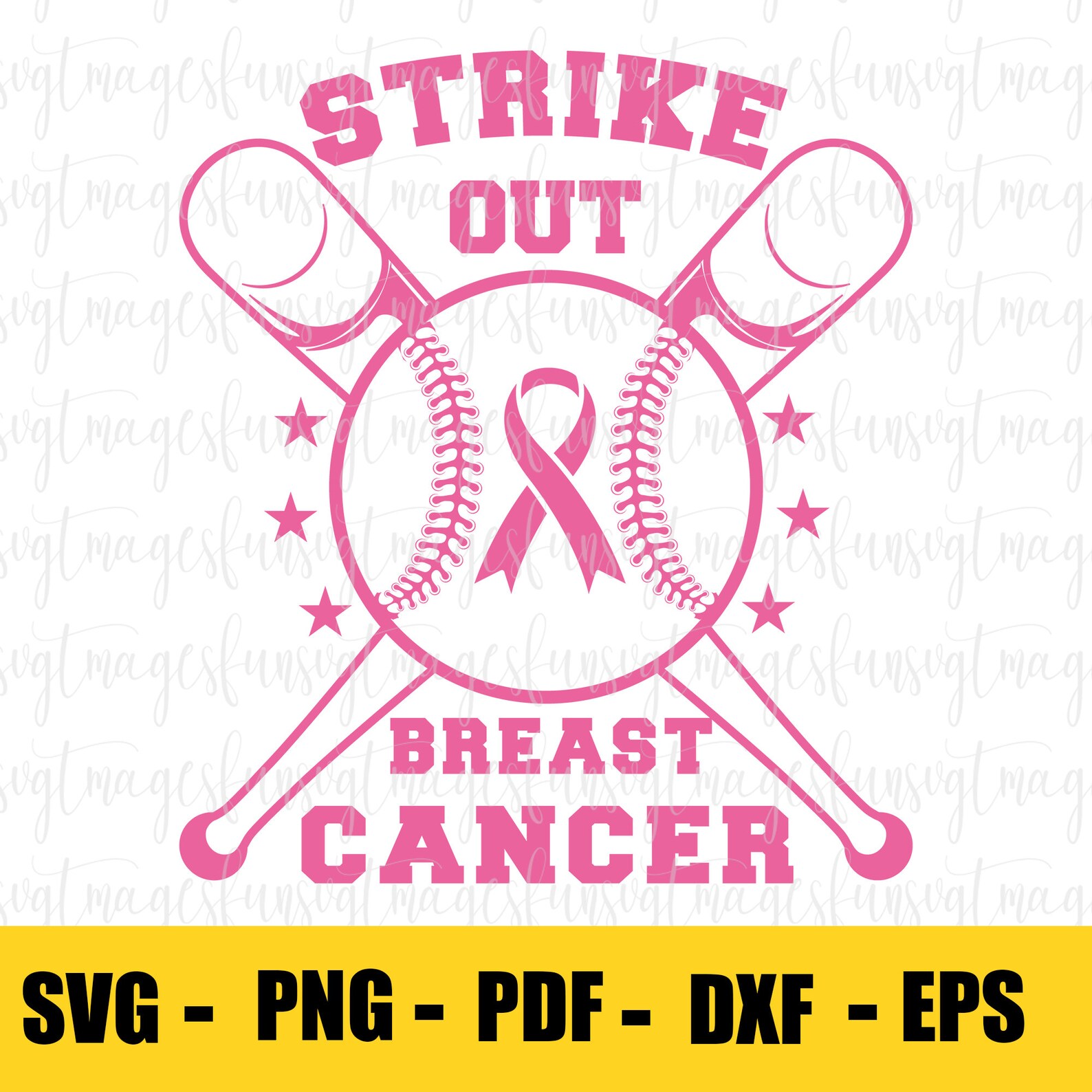 Strike Out Breast Cancer Svg,cancer Awareness,breast Cancer,breast Cancer Shirt,cancer Ribbon ...