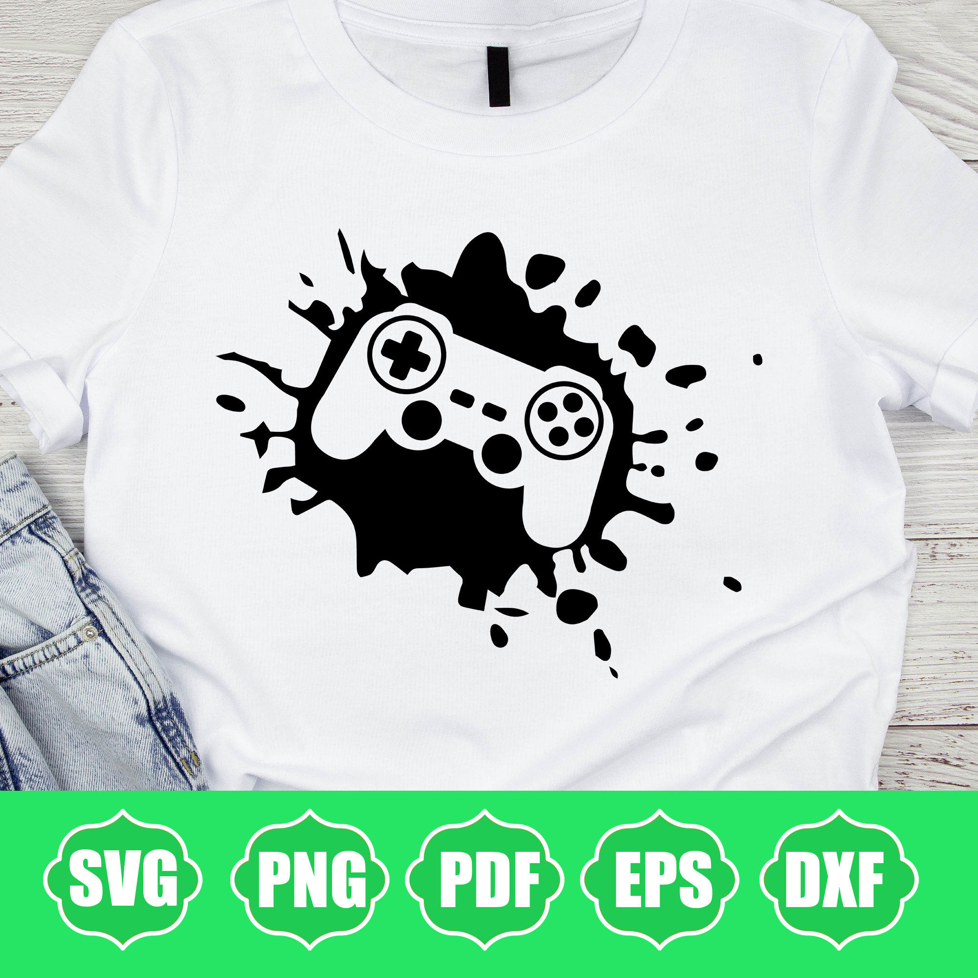 Gaming Controller Svg, Controller Svg, Spatter Svg, Video Game ...