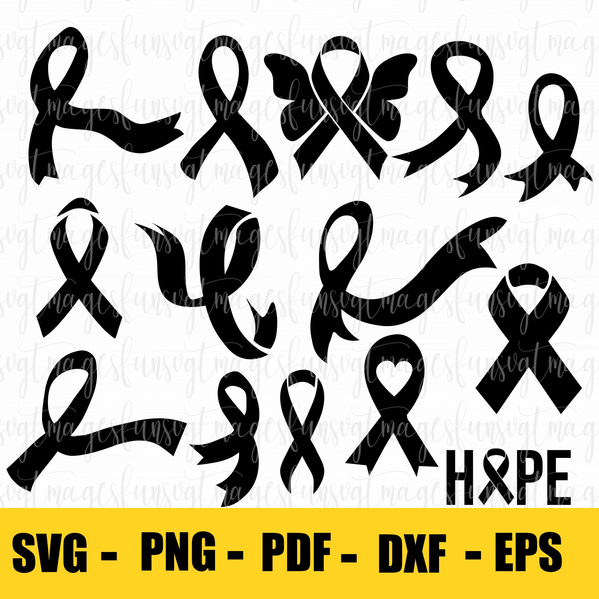 Awareness Ribbon SVG, Breast Cancer SVG, Cancer Ribbon SVG, Survivor ...