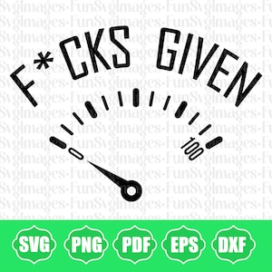 Zero Fucks Given Digital Download SVG PNG EPS | Cutfile, Clipart ...